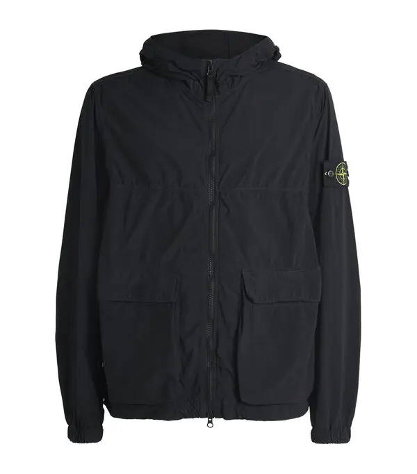 Stone Island Short Hooded Parka - Black