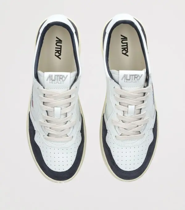 AUTRY Leather And Suede Medalist Sneakers - White