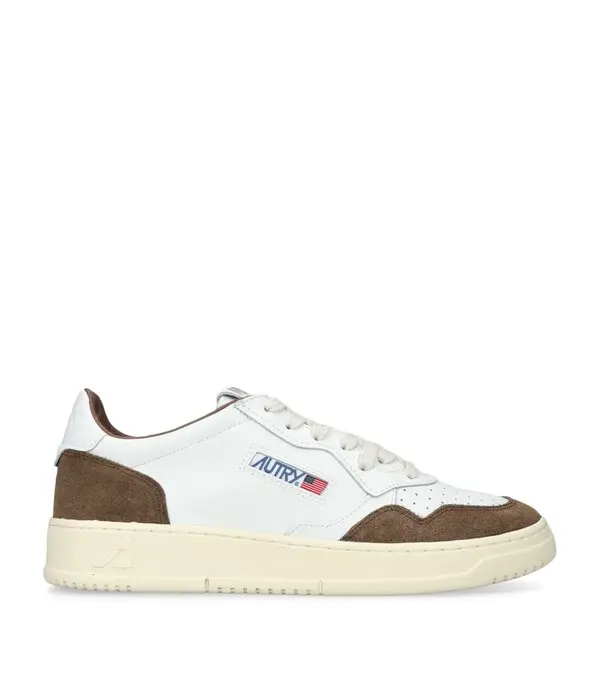 AUTRY Leather And Suede Medalist Sneakers - Brown