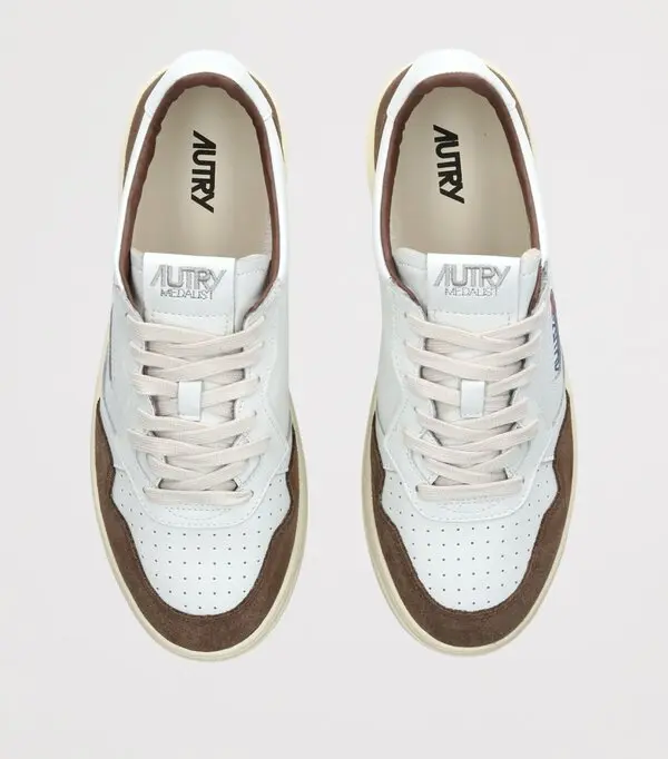 AUTRY Leather And Suede Medalist Sneakers - Brown
