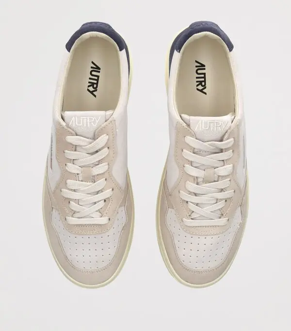AUTRY Suede Medalist Sneakers - Beige