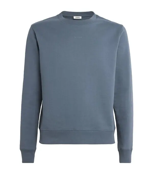 Sandro Cotton Logo Sweatshirt - Black