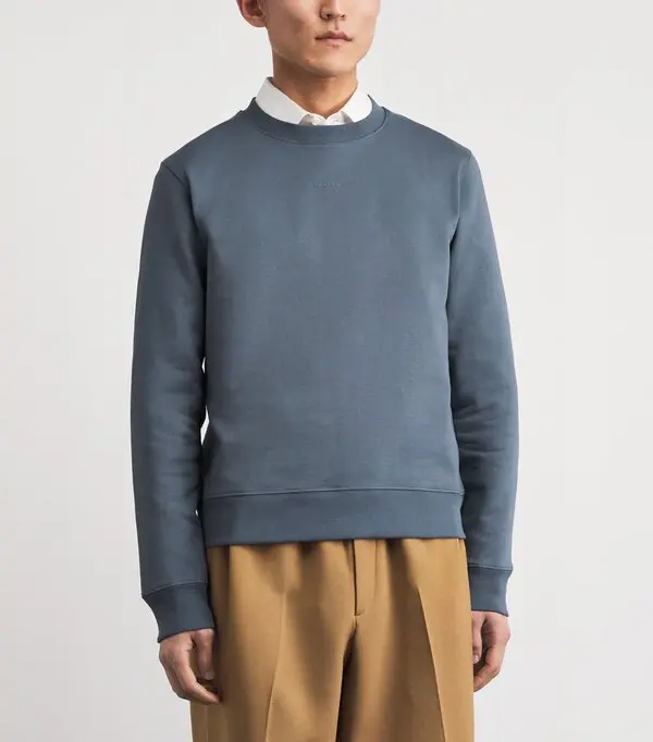 Sandro Cotton Logo Sweatshirt - Black