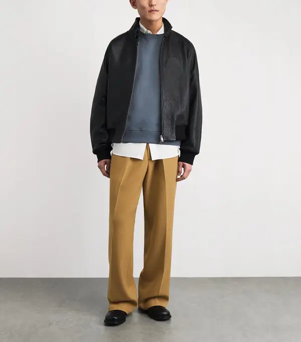 Sandro Jersey Wide-leg Trousers
