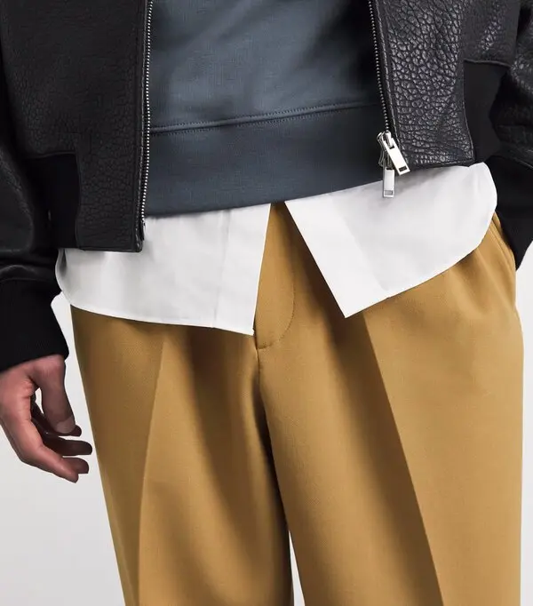 Sandro Jersey Wide-leg Trousers