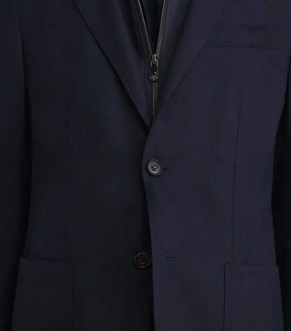 Corneliani Embroidered Single-breasted Blazer