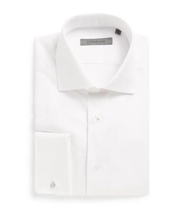 Corneliani Cotton Twill Shirt - White
