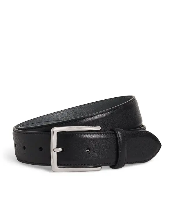 Corneliani Nappa Leather Belt - Black