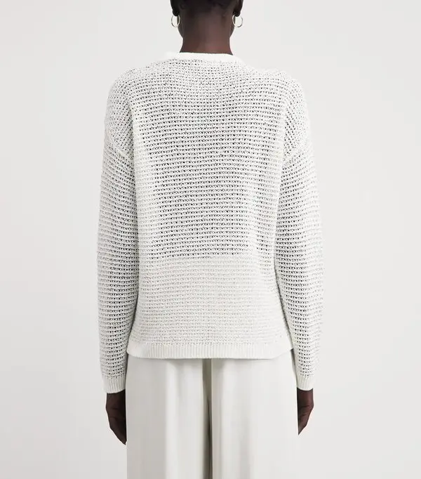 Fabiana Filippi Crochet Sequin Sweater