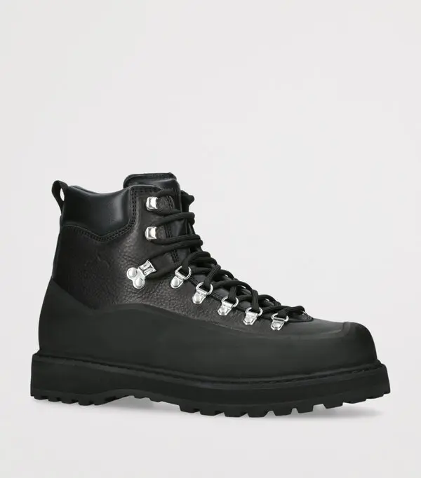 Diemme Leather Roccia Vet Gomma Ankle Boots