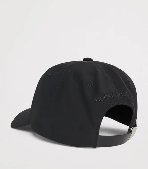 Moose Knuckles Crescent Logo Baseball Cap - Black