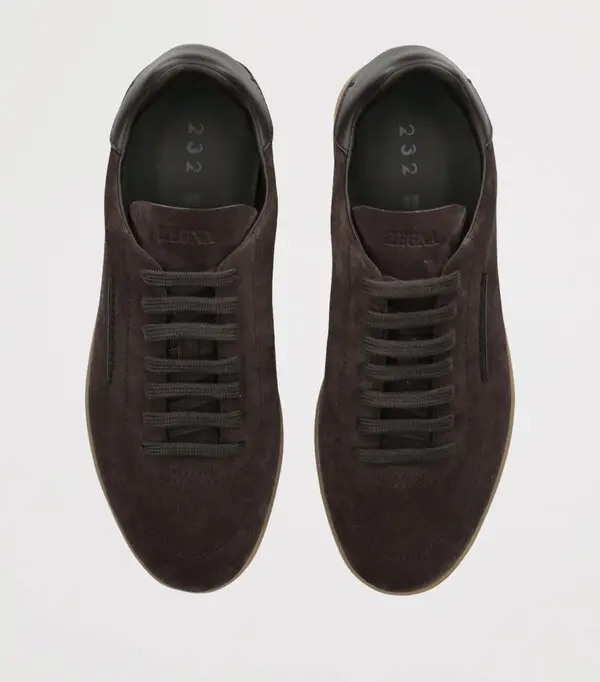 Zegna 232 Suede Sneakers - Brown