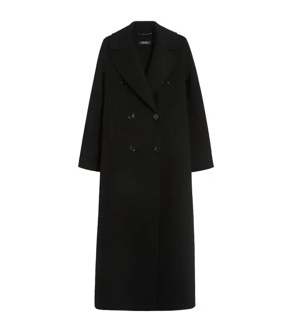 Max Mara Virgin Wool Coat - Black