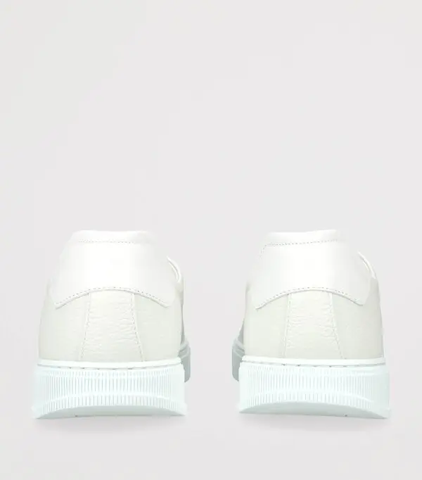 FERRAGAMO Leather Clayton Sneakers - White