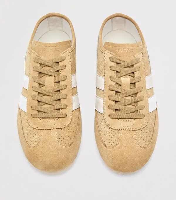 TOM FORD Suede Low-top Sneakers - White