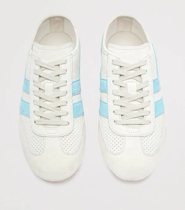 TOM FORD Suede Low-top Sneakers - White