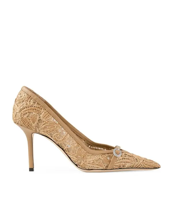 JIMMY CHOO Keari 85 Heeled Pumps - Beige