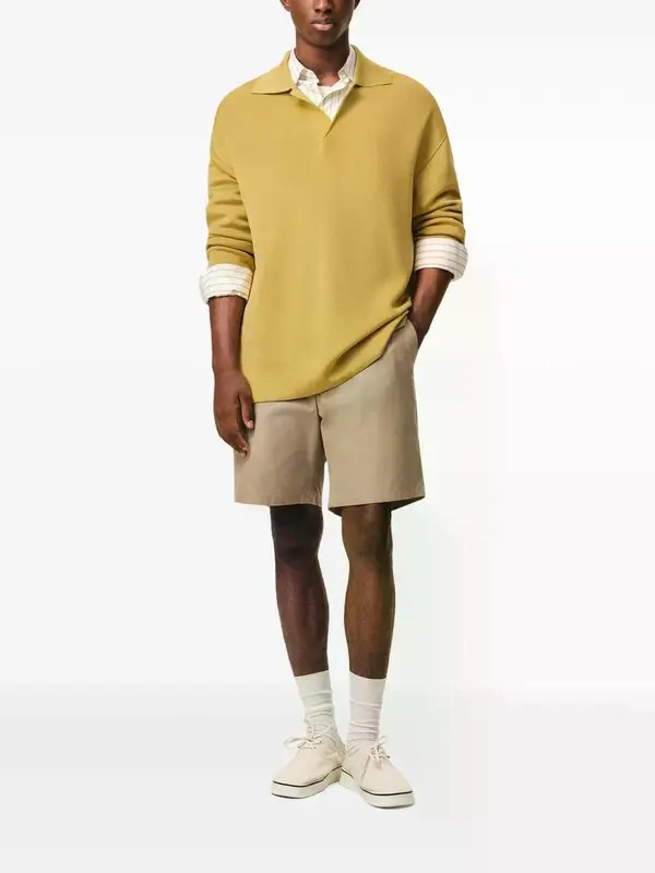 AMI Paris Cotton Gabardine Elasticated Waist Shorts