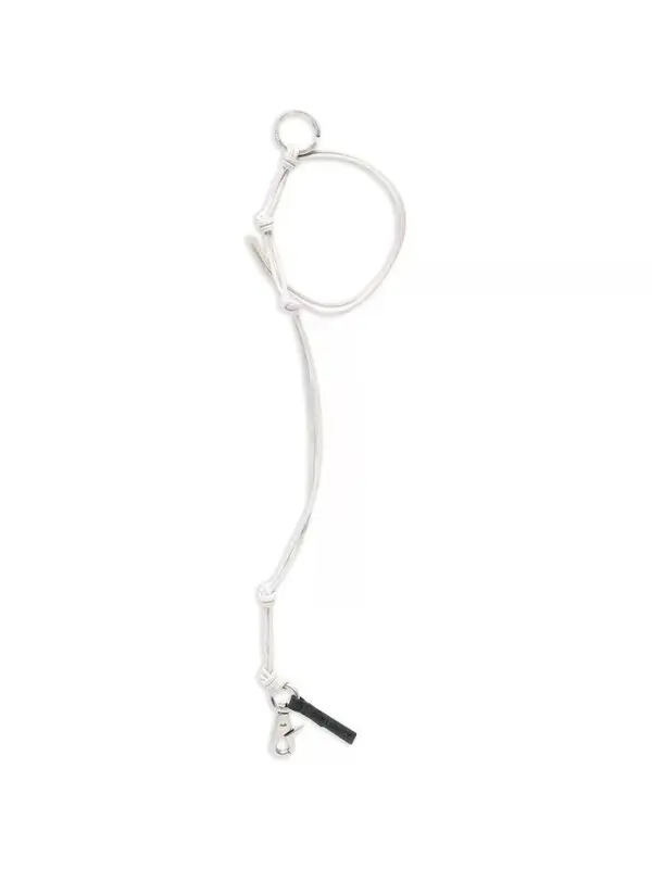 Our Legacy Ladon Knotted Leather Necklace - Neutrals