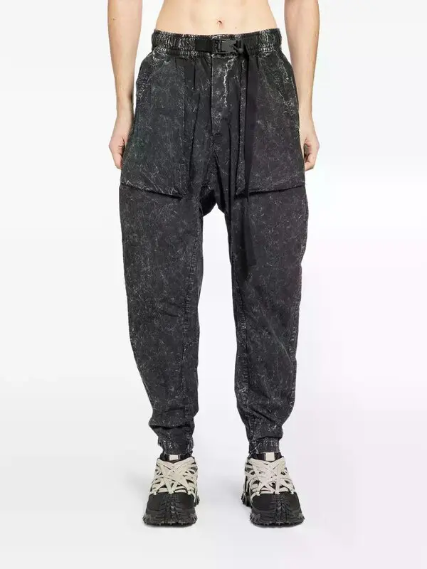 THOM KROM Marble Effect Trousers - Black