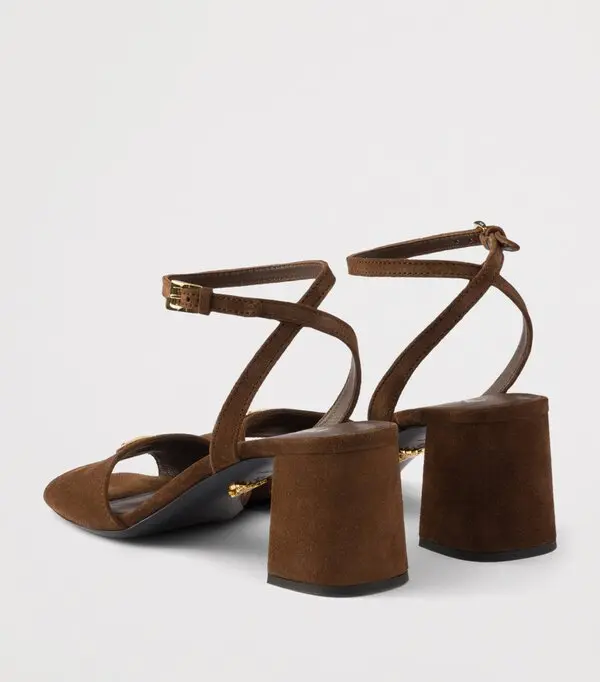 Prada Suede Heeled Sandals 55