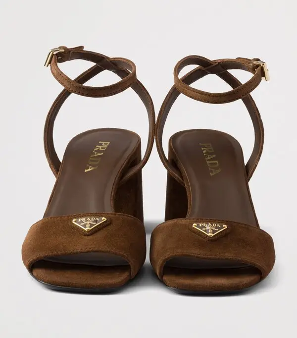 Prada Suede Heeled Sandals 55