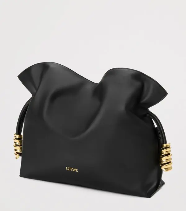 Loewe Medium Flamenco Clutch Bag - Black