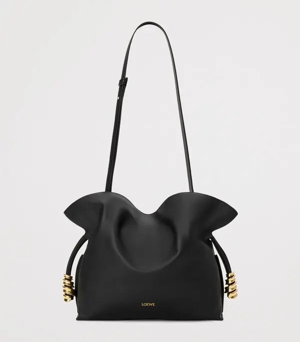 Loewe Medium Flamenco Clutch Bag - Black