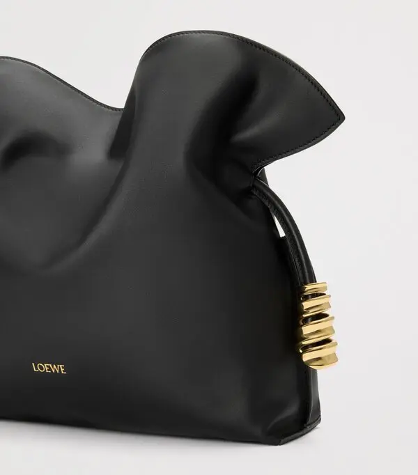 Loewe Medium Flamenco Clutch Bag - Black