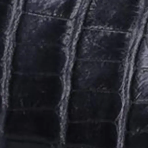 Zegna Crocodile Leather Triple Stitch Sneakers - Black