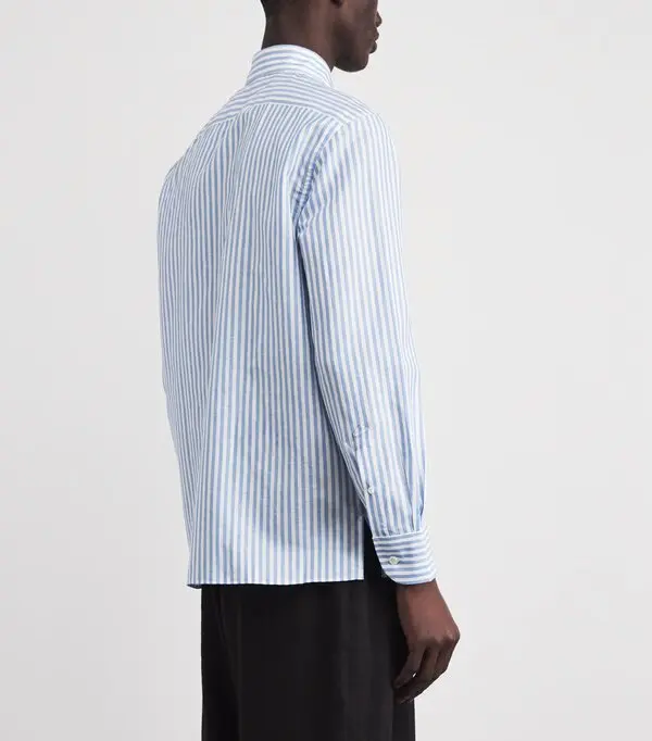 Corneliani Cotton-linen Stripe Shirt