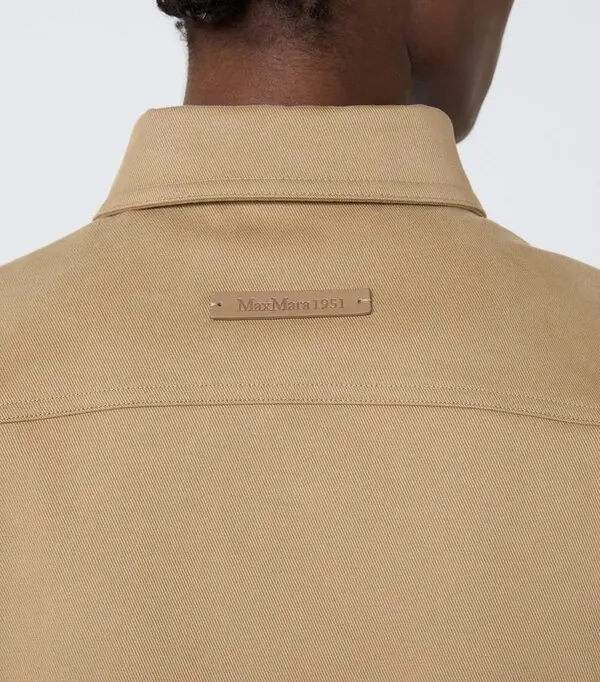 Max Mara Cotton Cropped Jacket - Beige