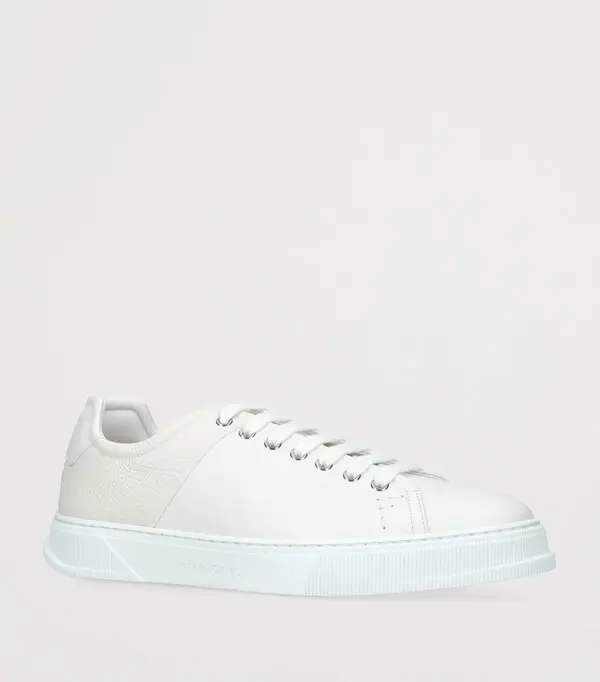 FERRAGAMO Leather Clayton Sneakers - White
