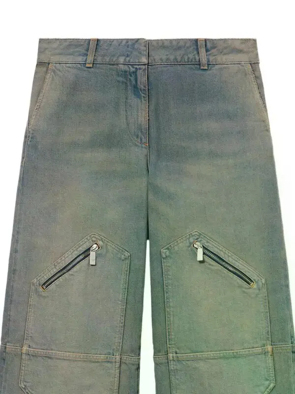 Off-White Zip-pocket Wide-leg Jeans