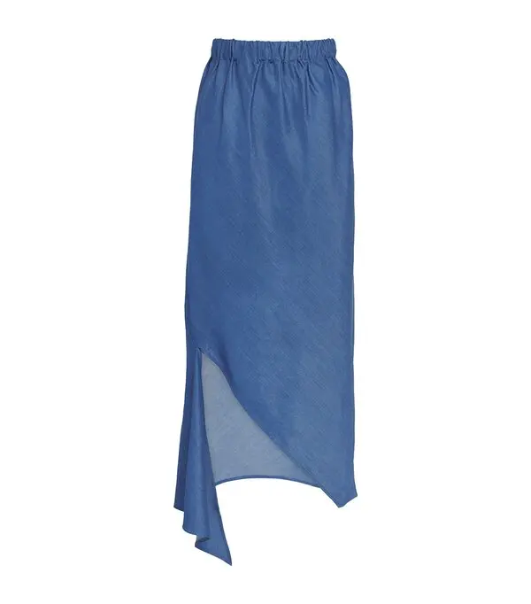Palmer//harding Motion Denim Midi Skirt
