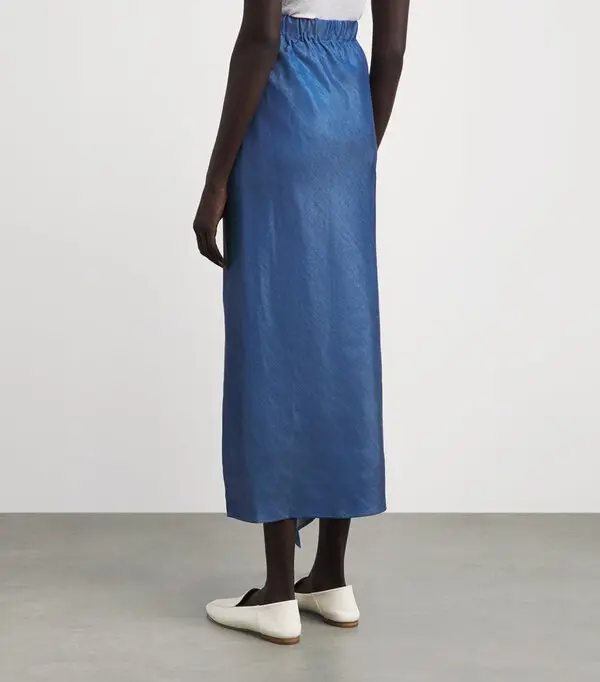 Palmer//harding Motion Denim Midi Skirt
