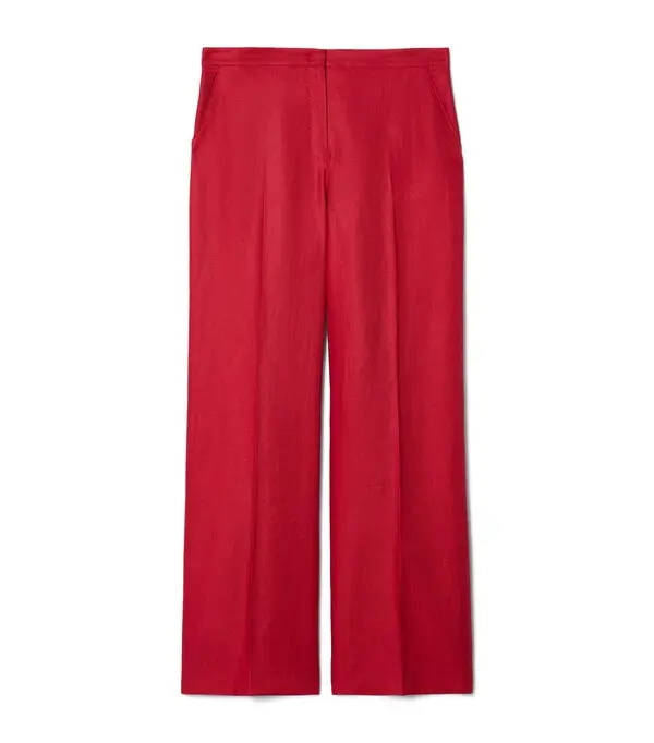 Marina Rinaldi Linen Straight Trousers
