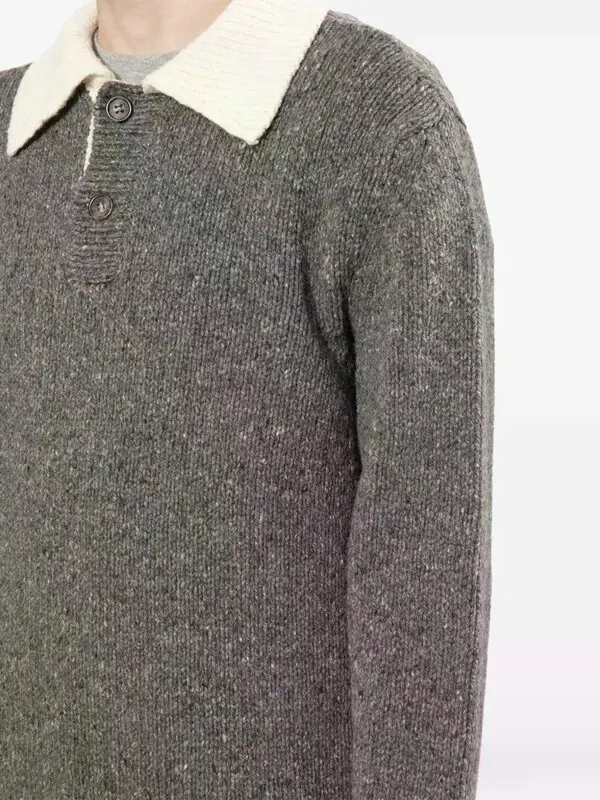A.p.c. Contrasting Polo Sweater