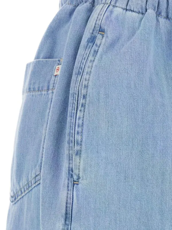 Ag Drawstring Wide Leg Jeans