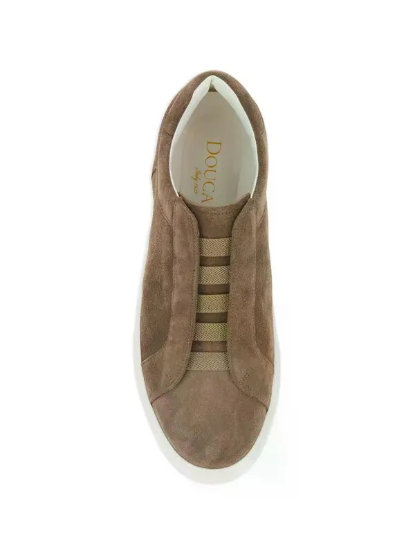 DOUCAL'S Slip-on Suede Sneakers - Brown
