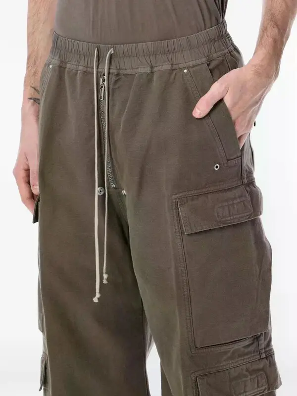 Rick Owens Jumbo Belas Double Cargo Cotton Trousers