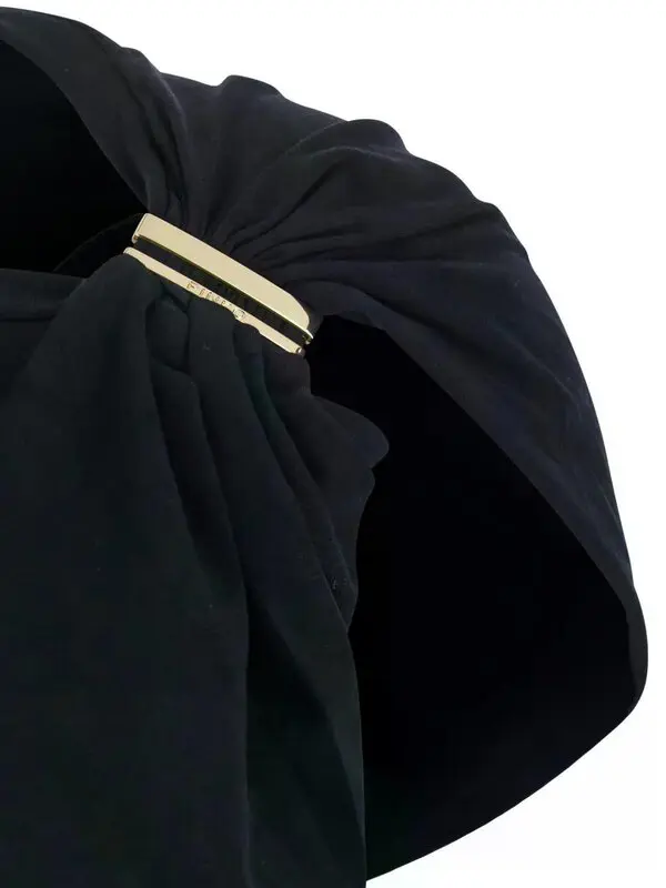 Pinko Melody Cap-sleeve Top With Gold-tone Hardware