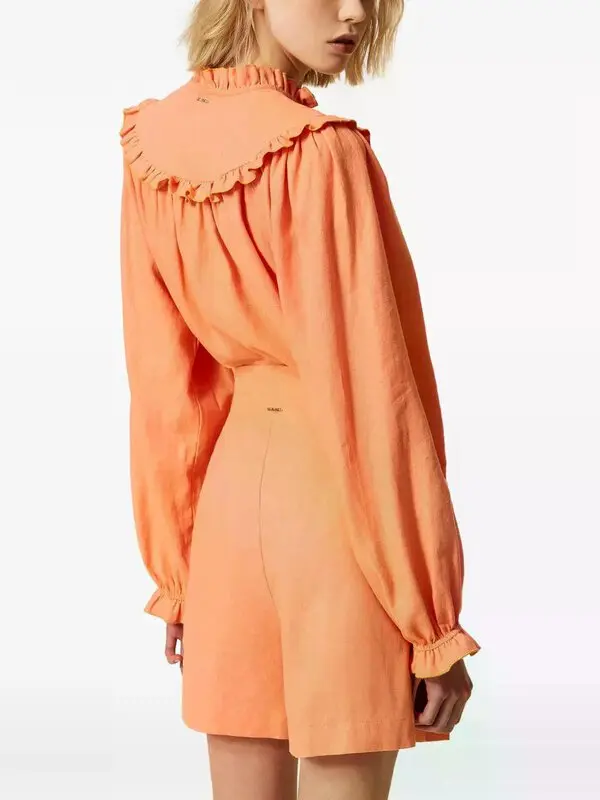 TWINSET Pleated Button Shorts