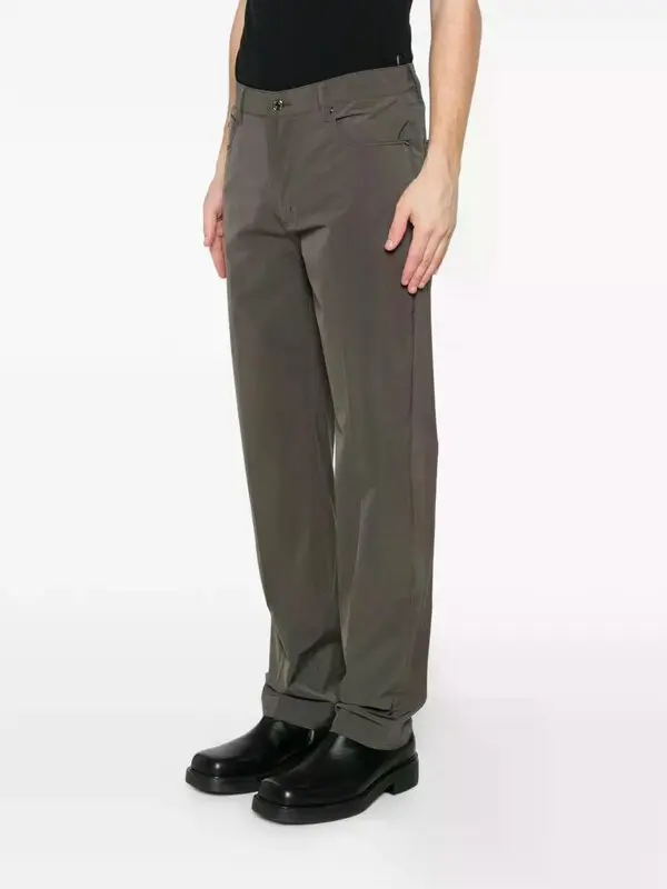 Emporio Armani Logo-patch Trousers - Brown