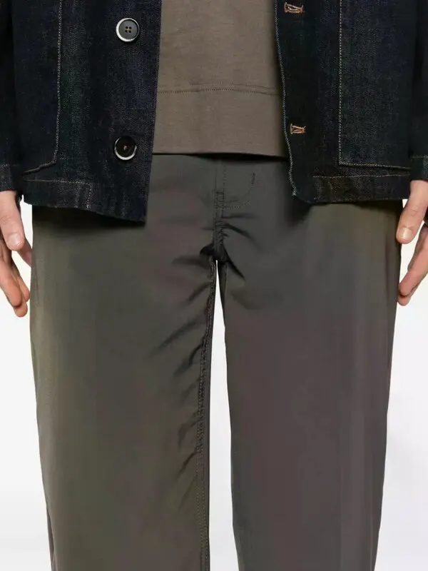 Emporio Armani Logo-patch Trousers - Brown