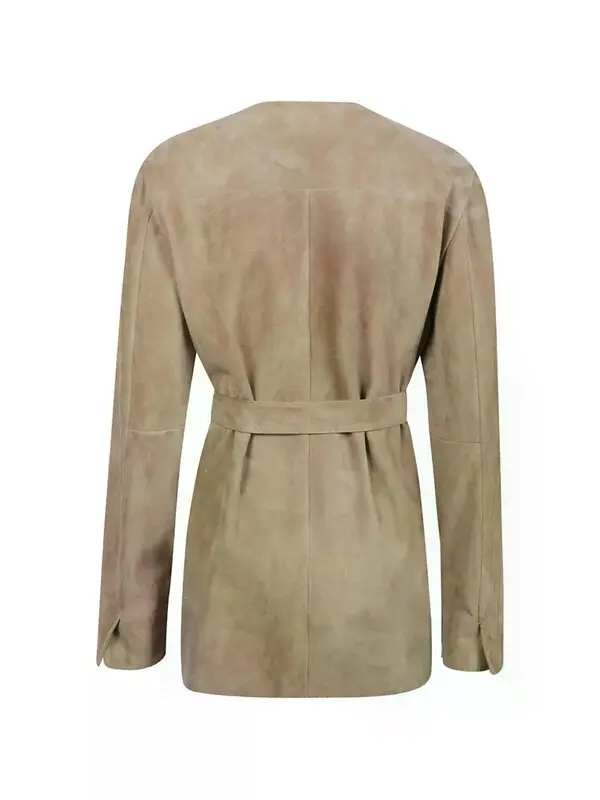 Max Mara Belted Suede Jacket
