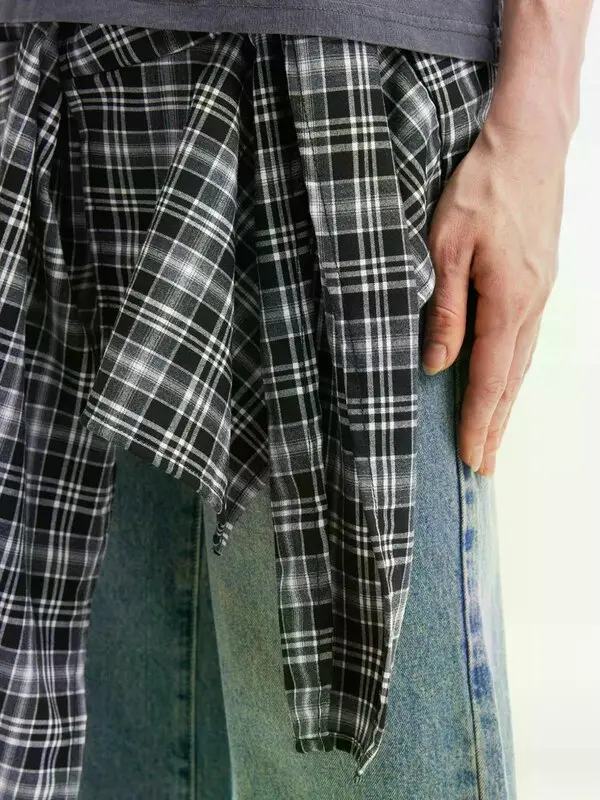 Izzue Wide-leg Layered Jeans