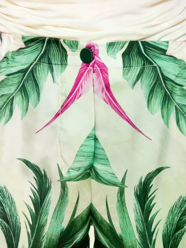 F.R.S FOR RESTLESS SLEEPERS Floral-print Trousers - Green