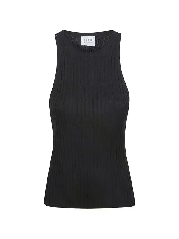 BEYOU Ribbed Knit Vest Top