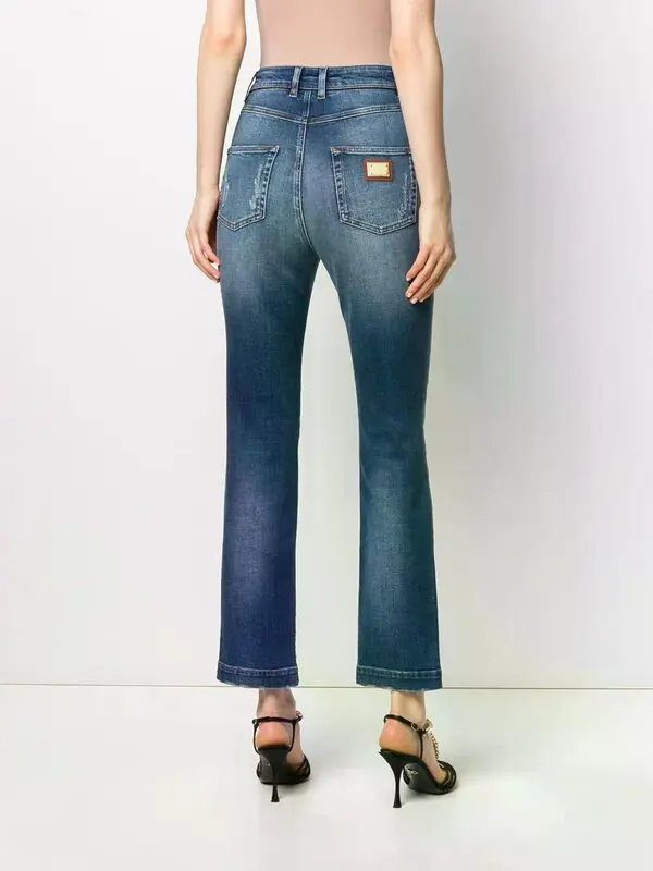 Dolce & Gabbana High-waisted Cropped Jeans